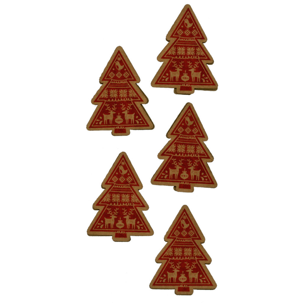 Rössler Sticker Weihnachtsbaum, dunkelrot