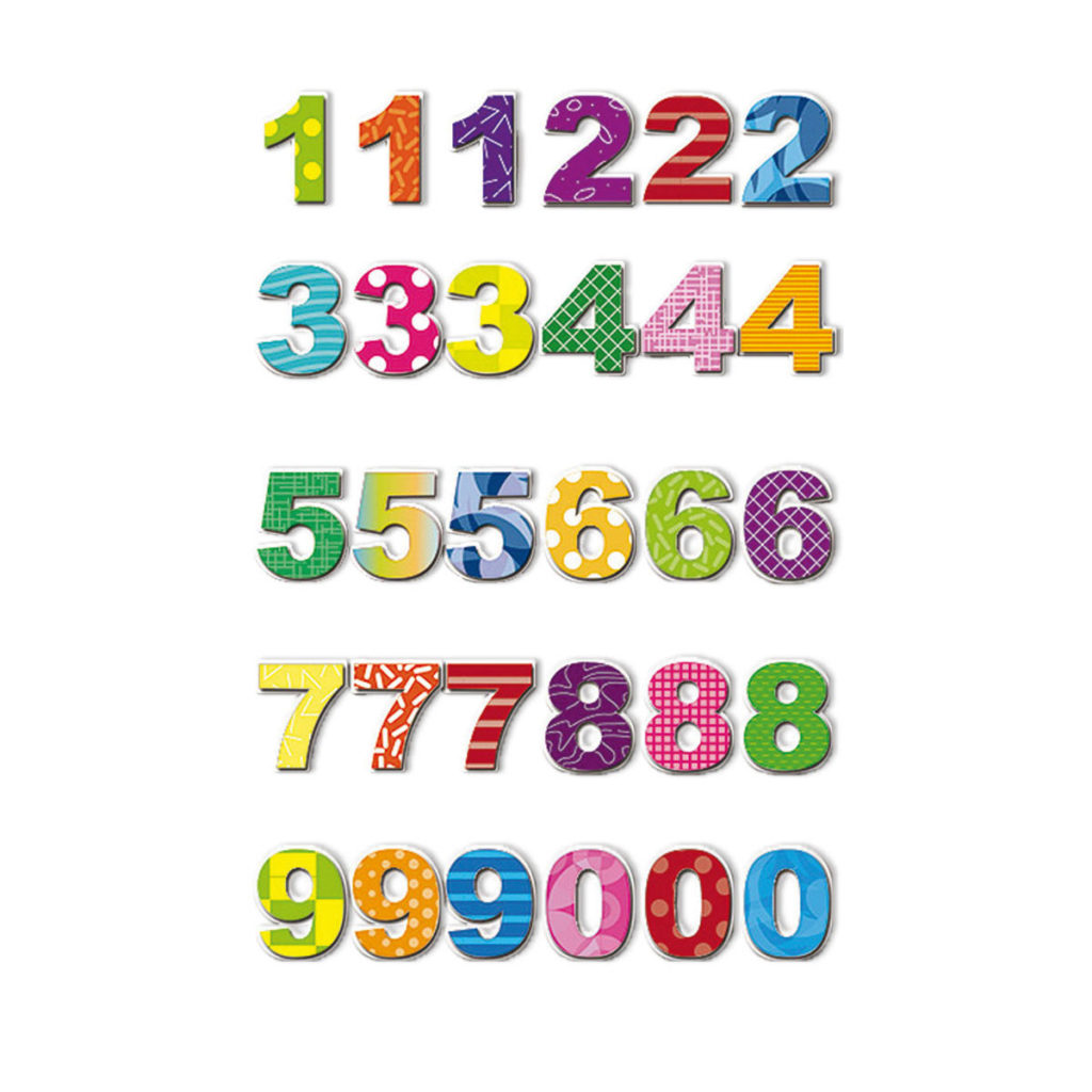 Rössler Handmade Sticker Bunte Zahlen