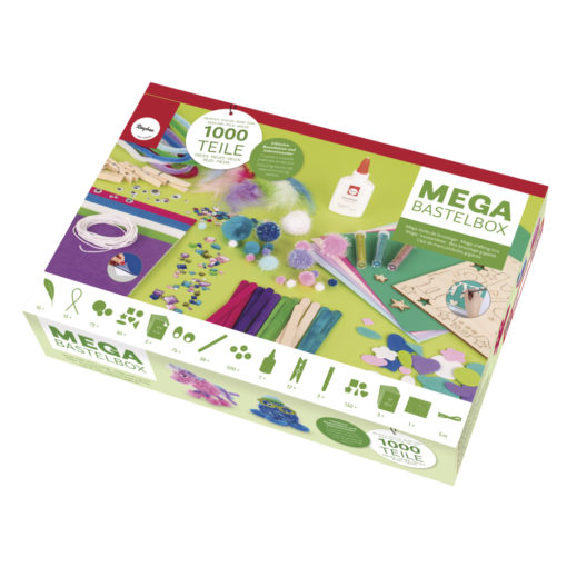 Mega-Bastelbox Fantasy, 1.000 Teile, sortiert