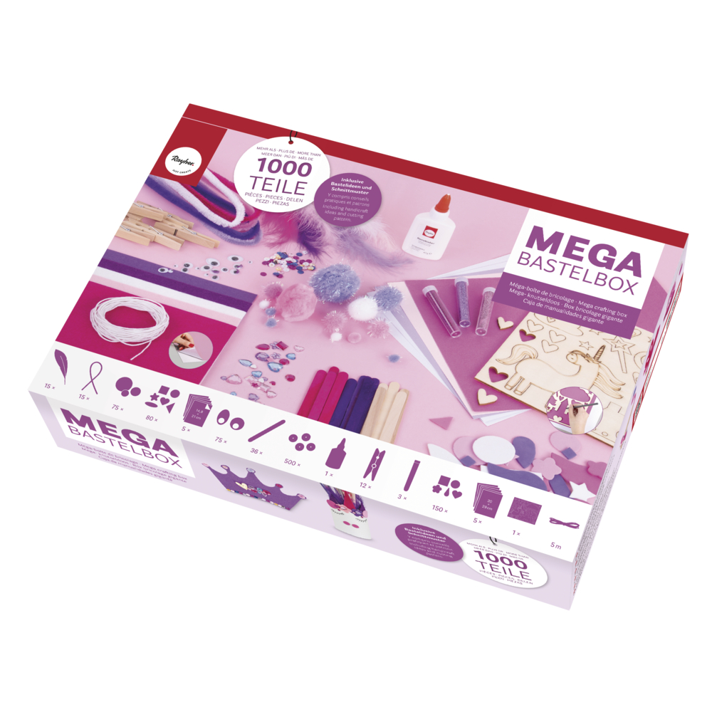 Mega-Bastelbox Unicorn 1.000 Teile