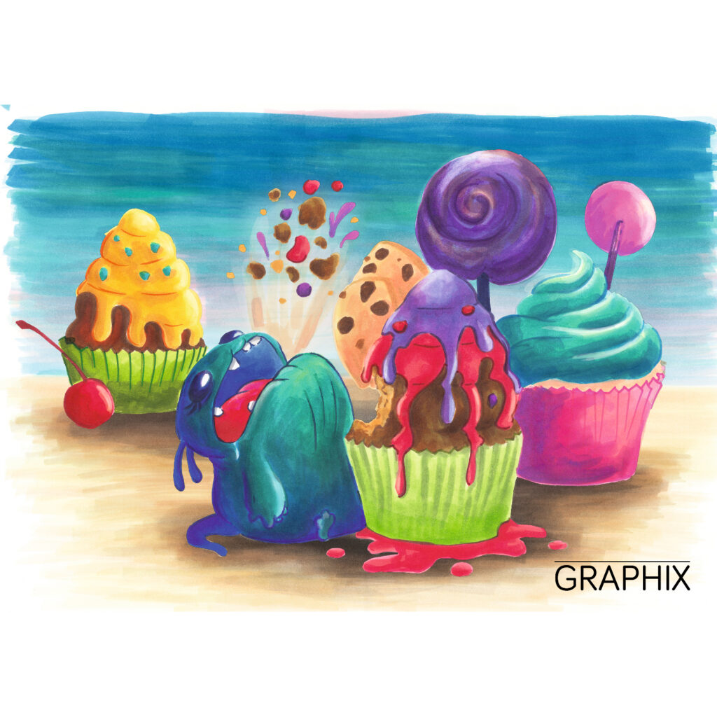 Marabu Sketch Marker Graphix-Set, 12 Stifte