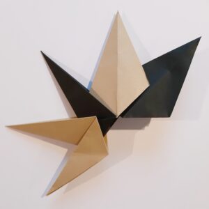 Faltstern im Farb-Mix