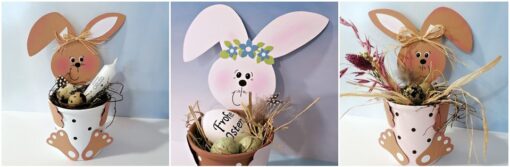 Osternester aus Pappbechern bemalen und dekorieren