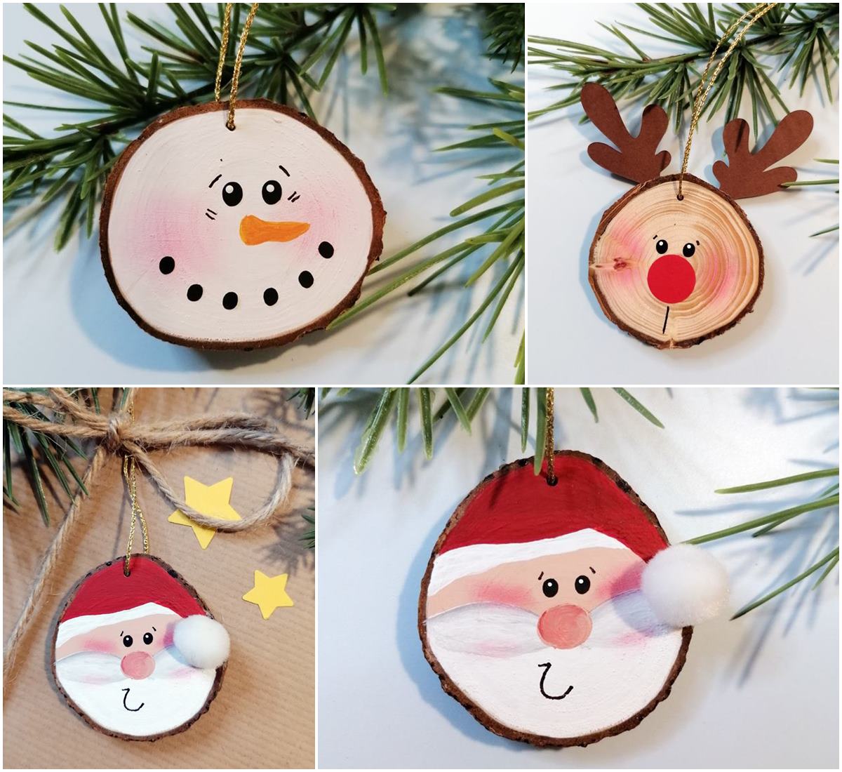Wunderbar Basteln Mit Baumscheiben Weihnachten Fotos