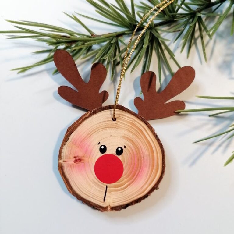 Wunderbar Basteln Mit Baumscheiben Weihnachten Fotos
