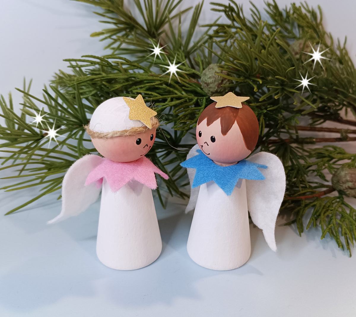 Mini-Engel aus Figurenkegel